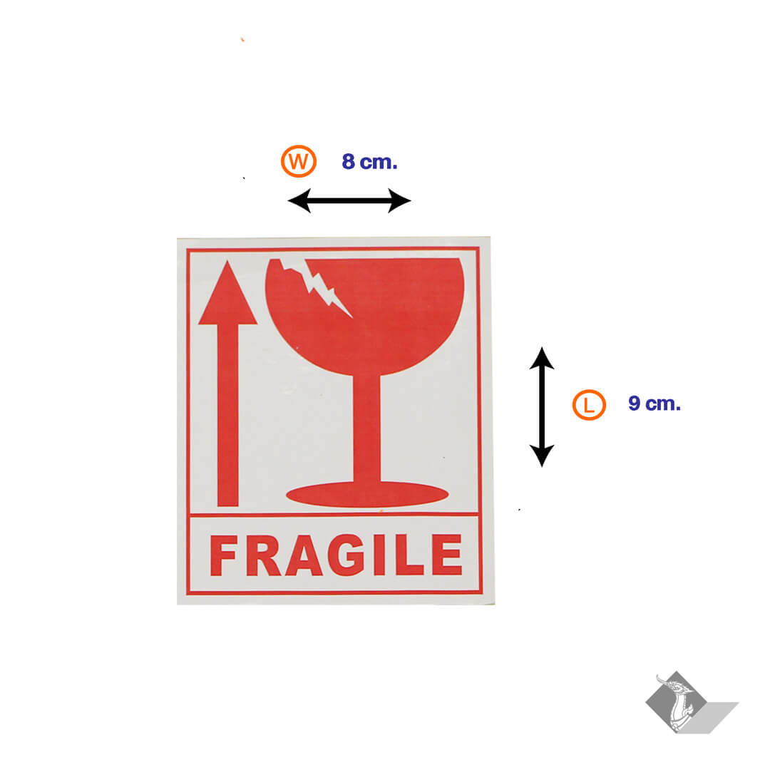 สติ๊กเกอร์ระวังแตก (Fragile)15.8X27 ซม. - หงส์ไทย - โรงงานผลิตบรรจุ ...